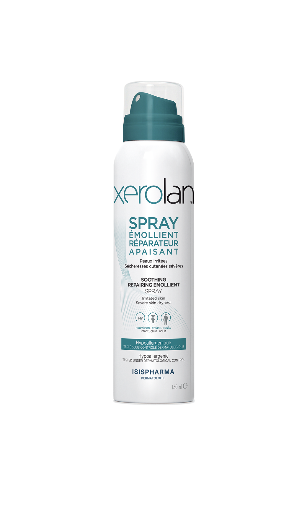 Xerolan | Spray émollient réparateur apaisant, Soin brulures superficielles
